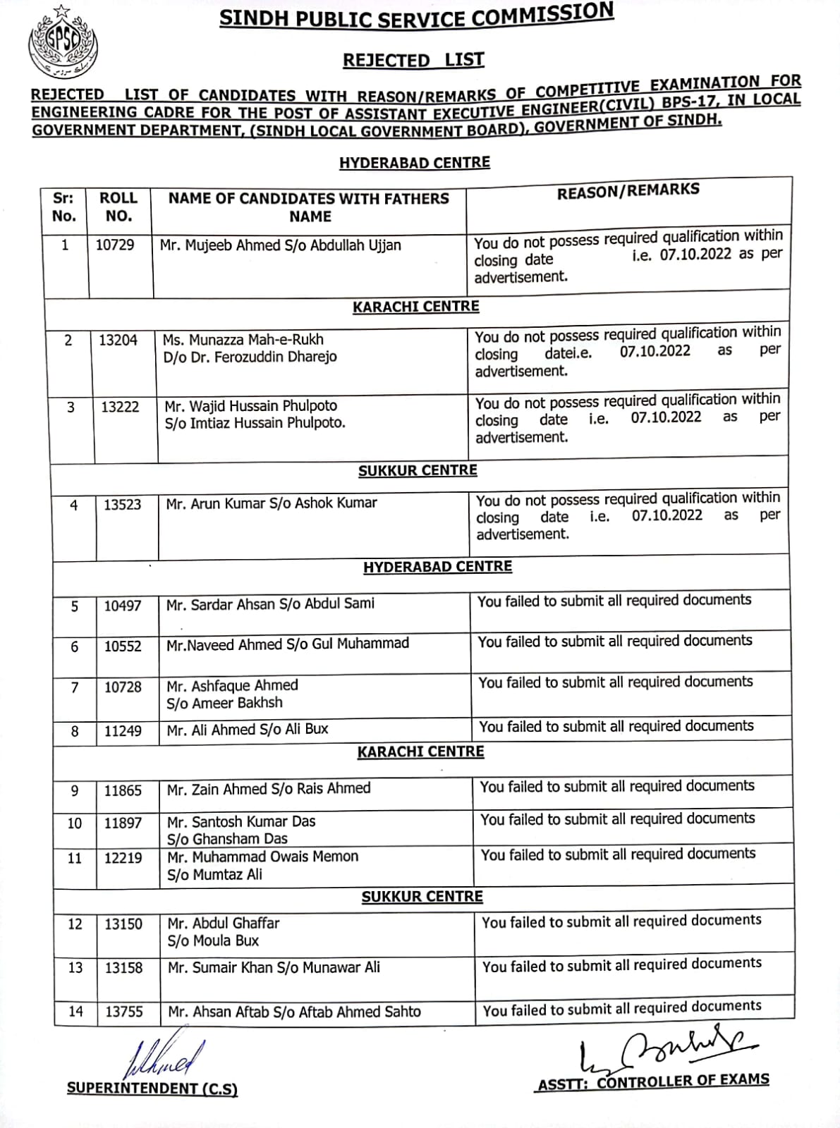 Sindh Public Service Commission
