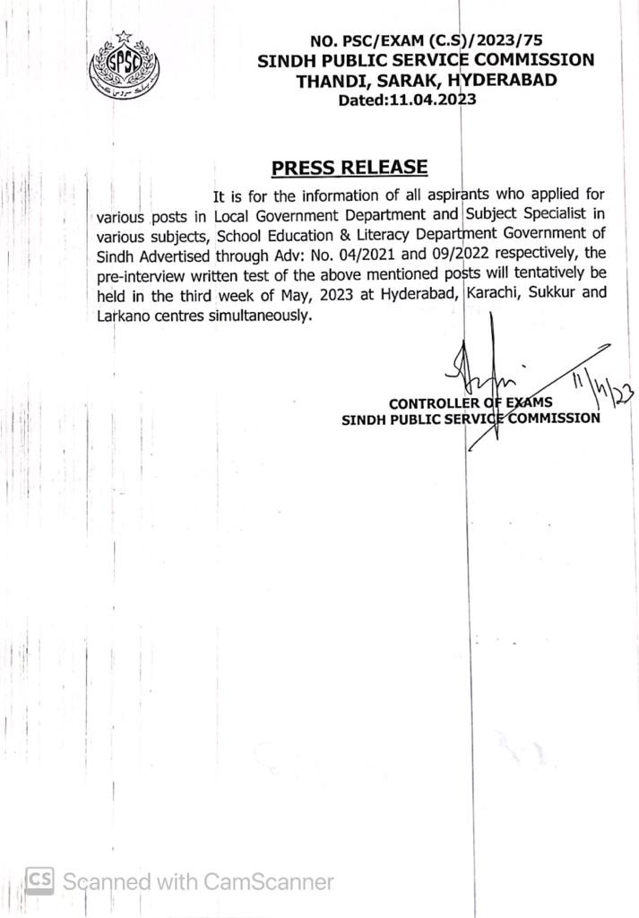 Sindh Public Service Commission